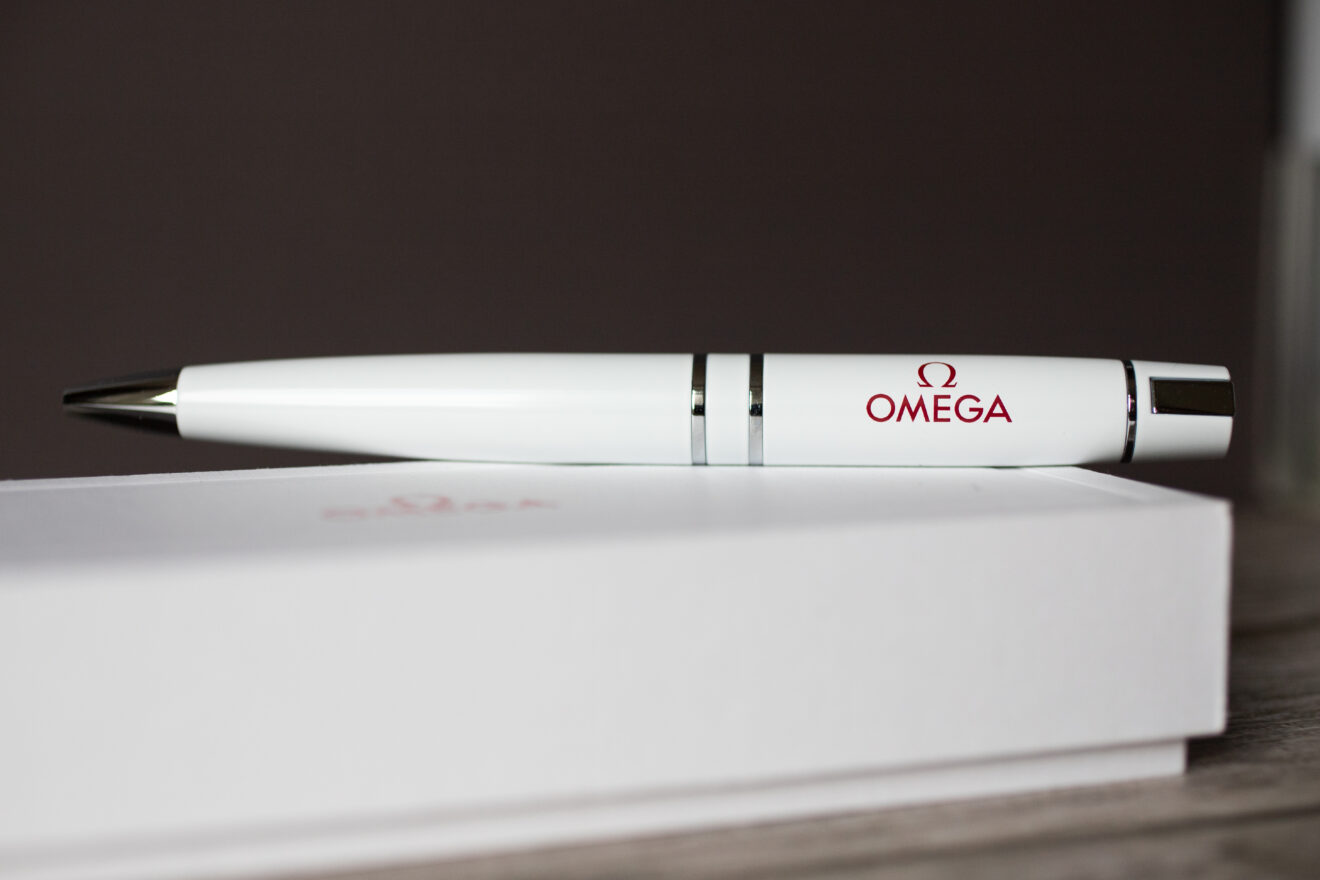 OMEGA Watch Collectors White Luxury Ballpoint Pen